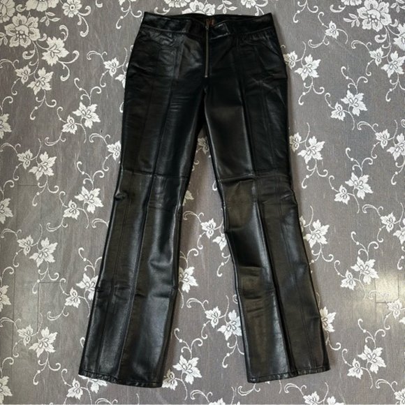 Danier | Pants & Jumpsuits | Danier Black Leather Pants Sz 4 | Poshmark